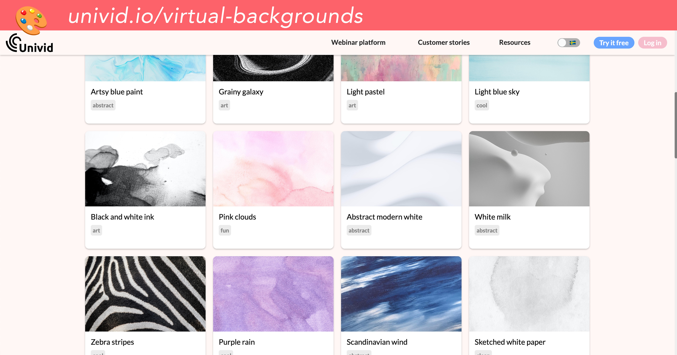 Download free virtual backgrounds | Univid